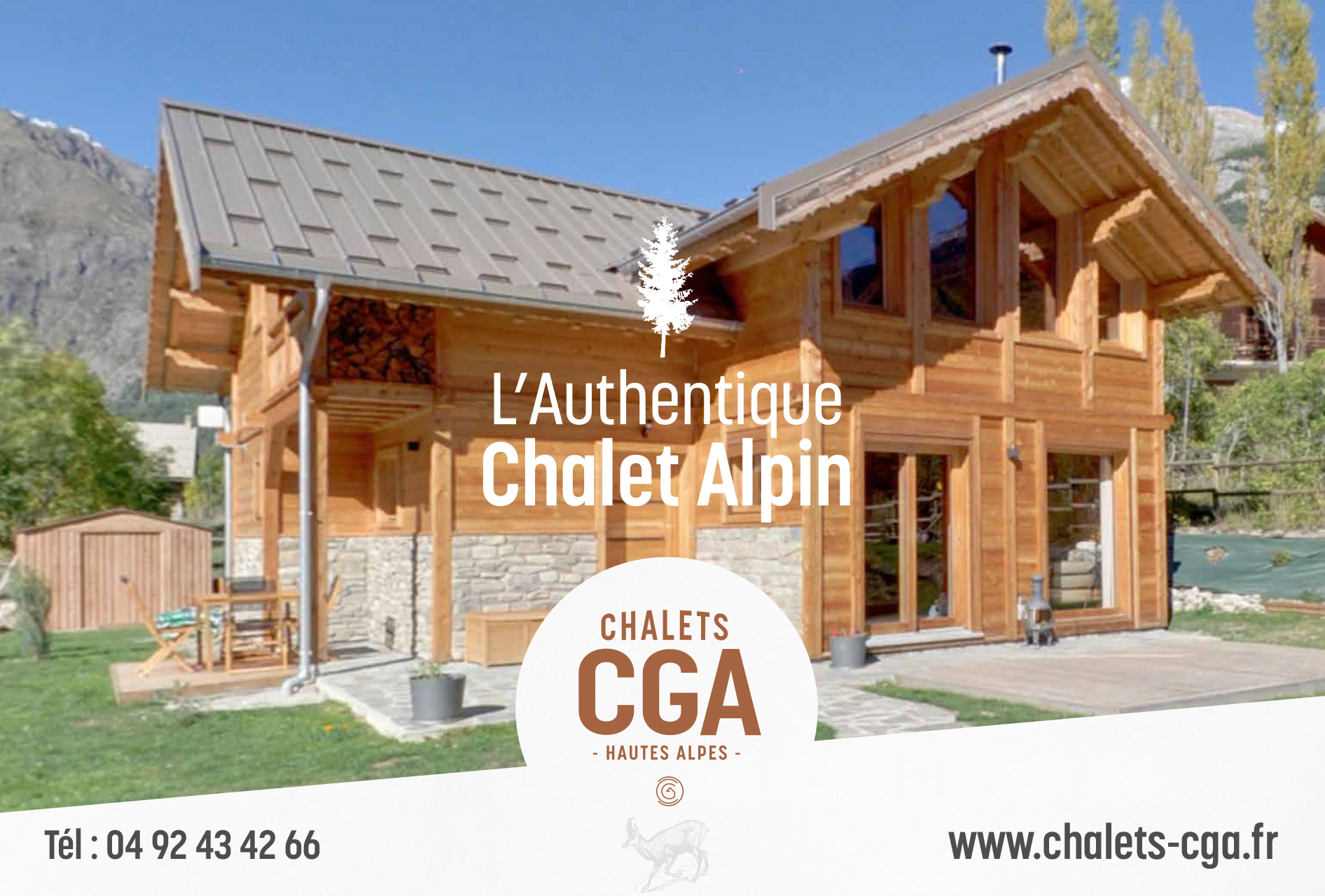 Chalets CGA L'Authentique Chalet Alpin Charpente Hautes-Alpes
